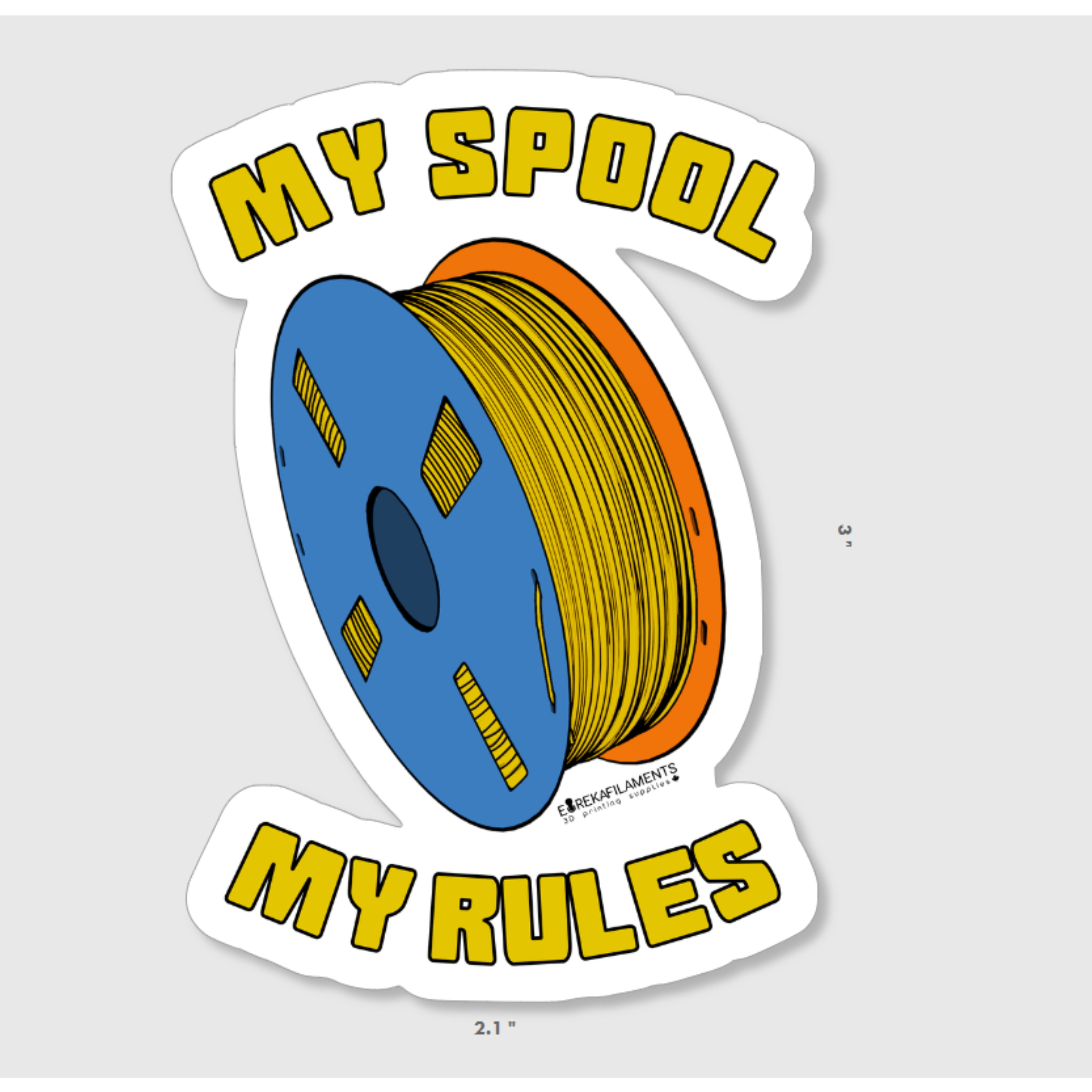 My Spool, My Rules Sticker